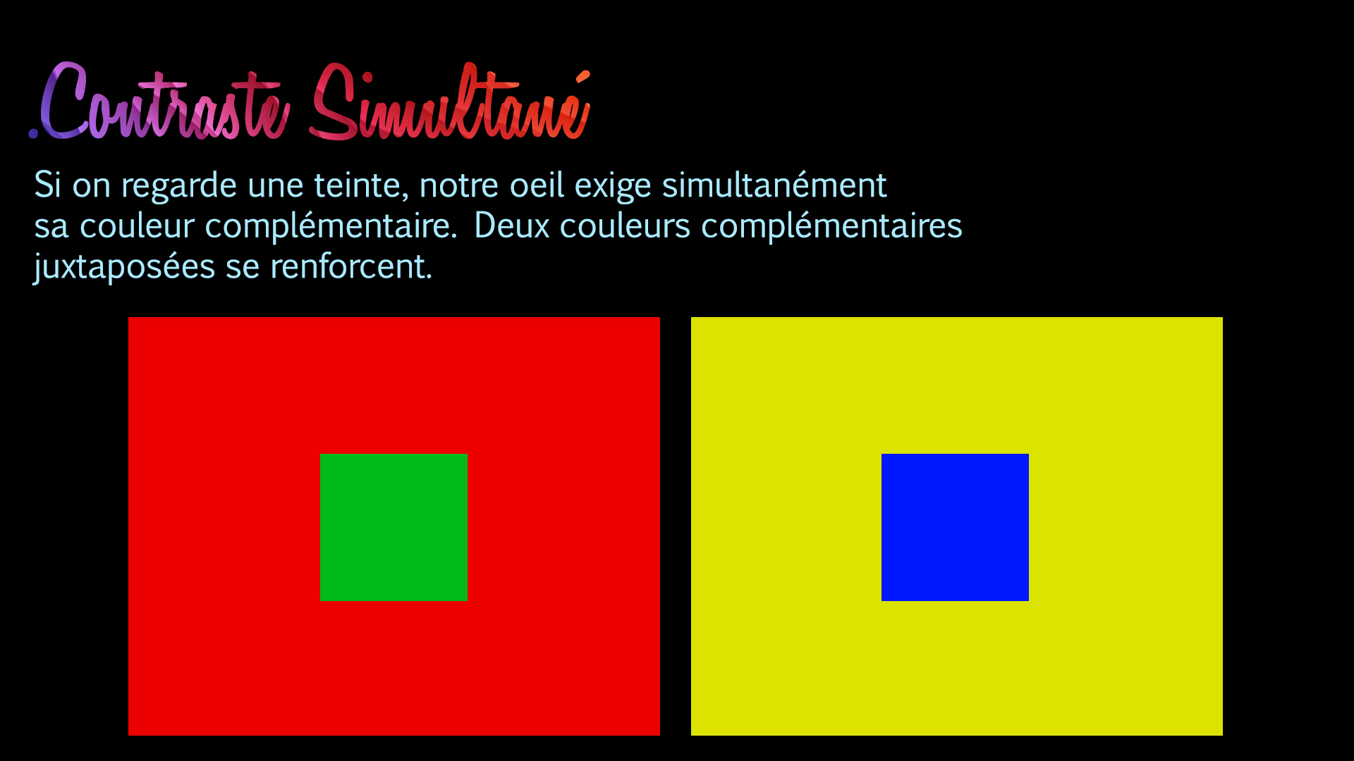 Les couleurs 3 : les contrastes – Peinture pour Tous
